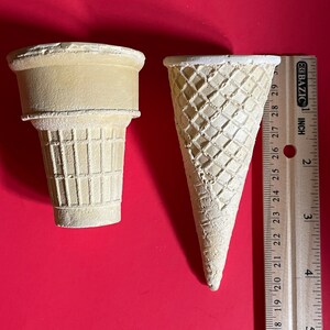Realistic Life Size Ice Cream Cones. Cake Cone & Sugar Cone. - Etsy
