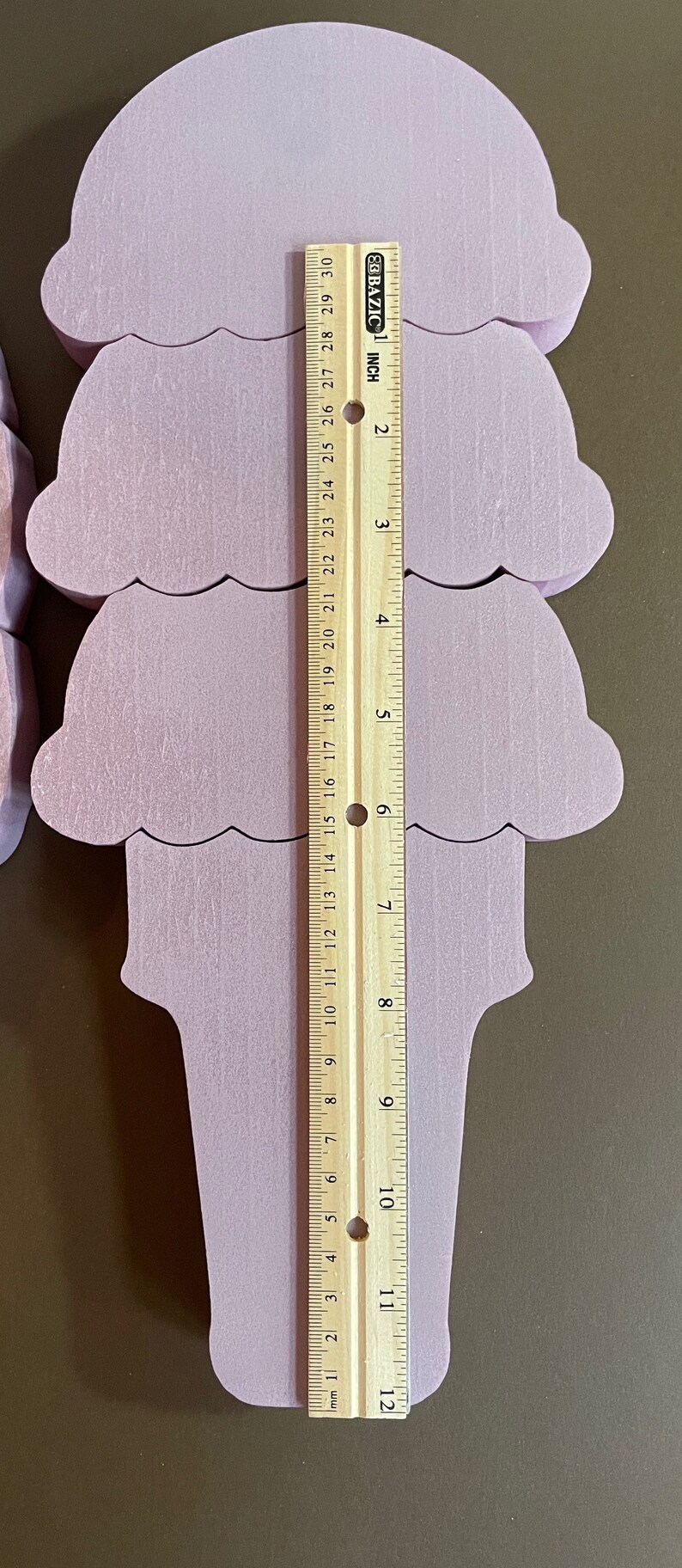 Styrofoam 4 Piece Ice Cream Cones. 2 Different Designs. - Etsy