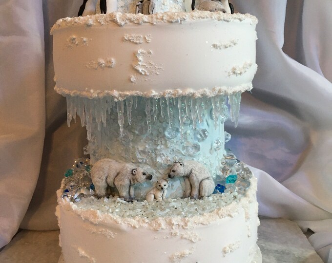 Faux Arctic Cake Decor - Etsy