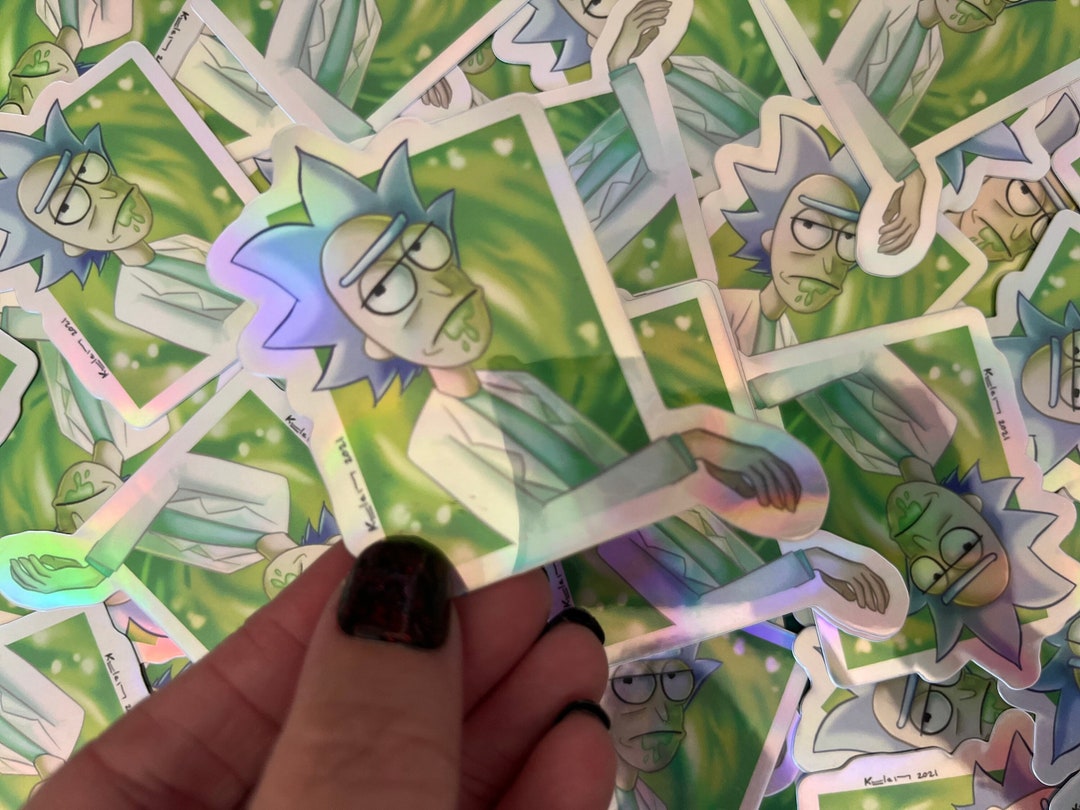 Rick Sanchez | Rick and Morty | Holographic Vinyl Sticker - Etsy