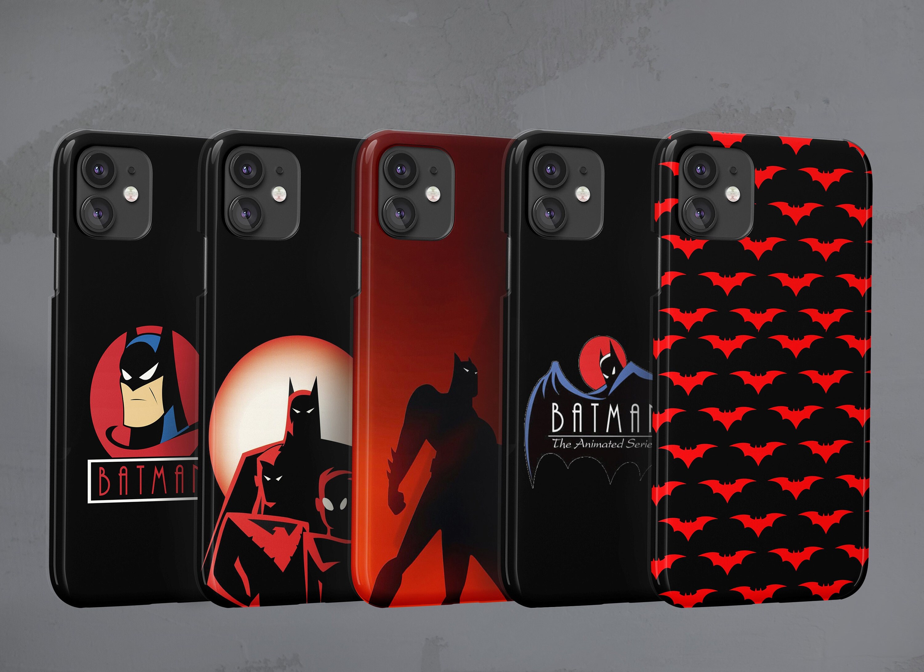 Batman Animated Phone Case Comic Hero Cover for iPhone 12 11 | Etsy