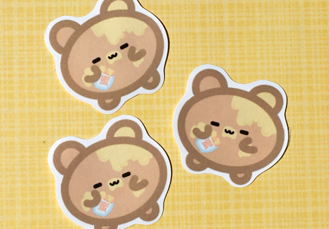 Bear Sticker 1 pcs | Etsy