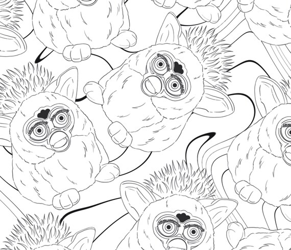 Furby Printable Coloring Pages