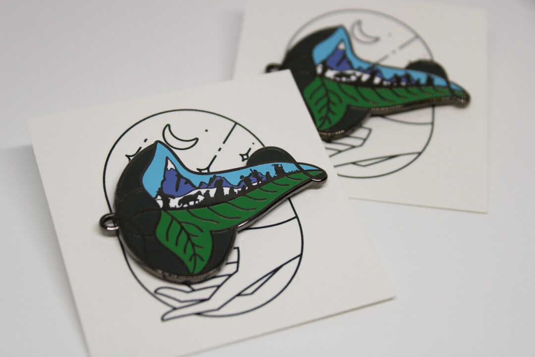 Fellowship Leaf Enamel Pin - Etsy