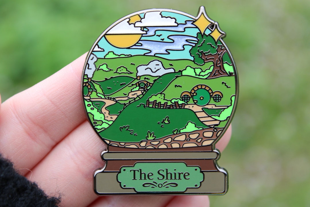 Shire Snowglobe Hard Enamel Pin - Etsy