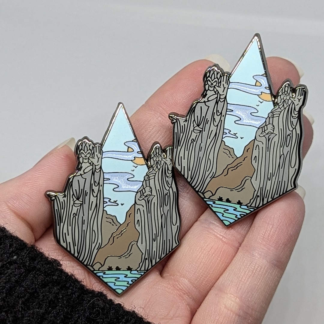 Gates of Argonath Hard Enamel Pin - Etsy