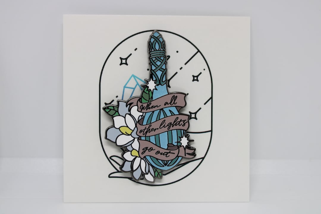 Phial of Light Glow in the Dark Pin - Etsy