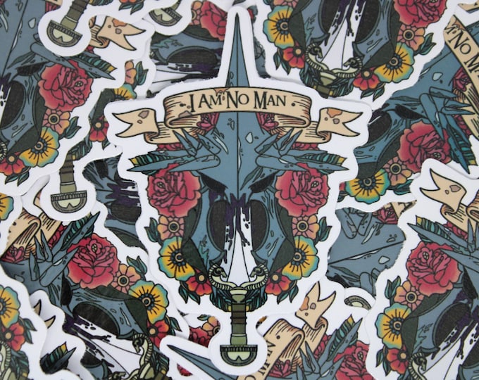 I Am No Man Sticker - Etsy