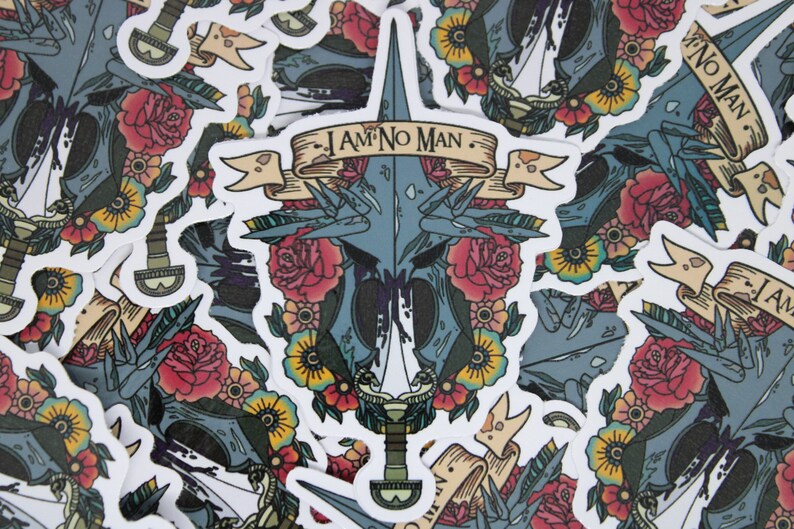 I Am No Man Sticker - Etsy