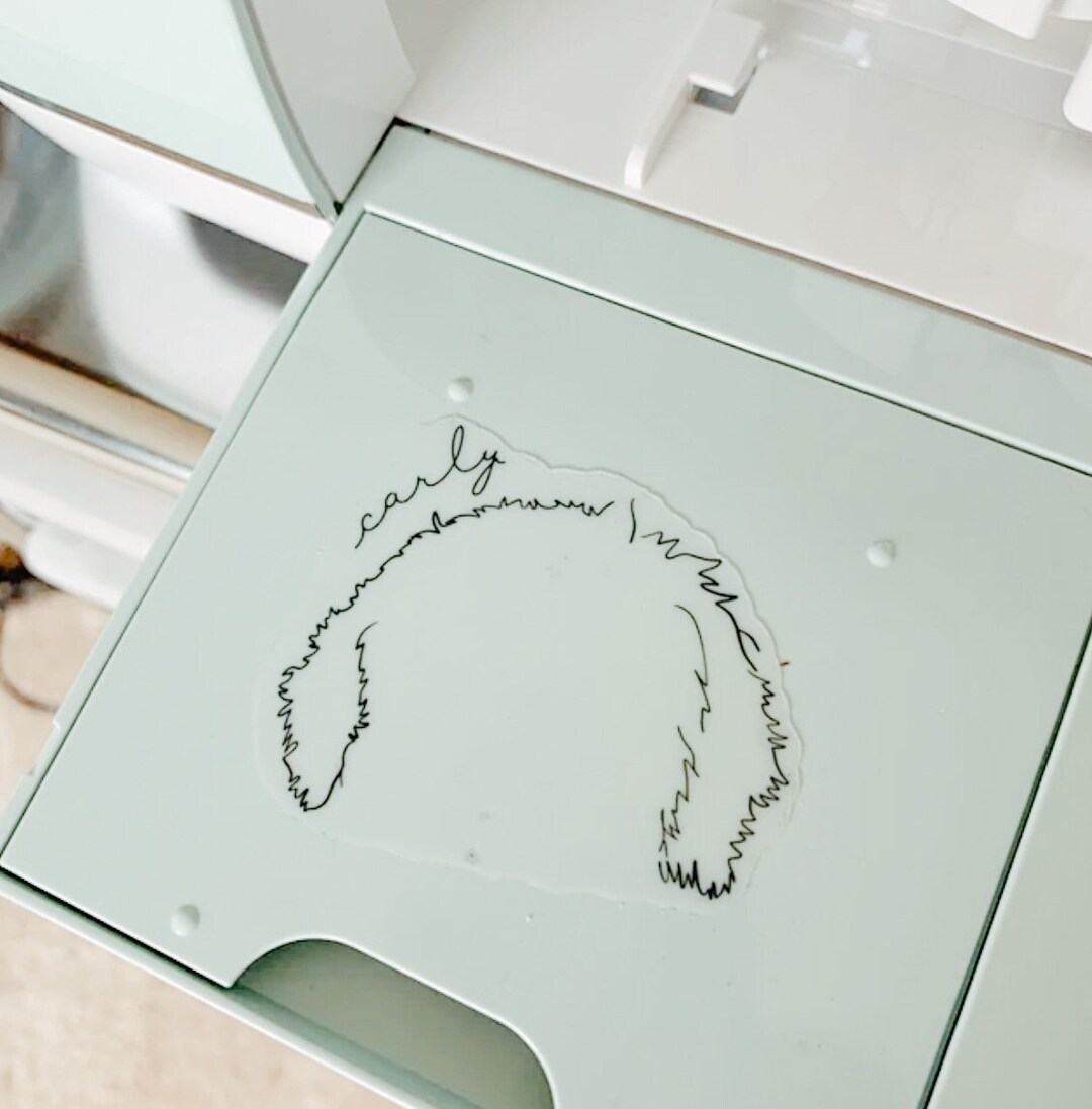 Custom Dog Ear Sticker, Clear Vinyl Sticker, Dog Mom Sticker, Cute Dog ...