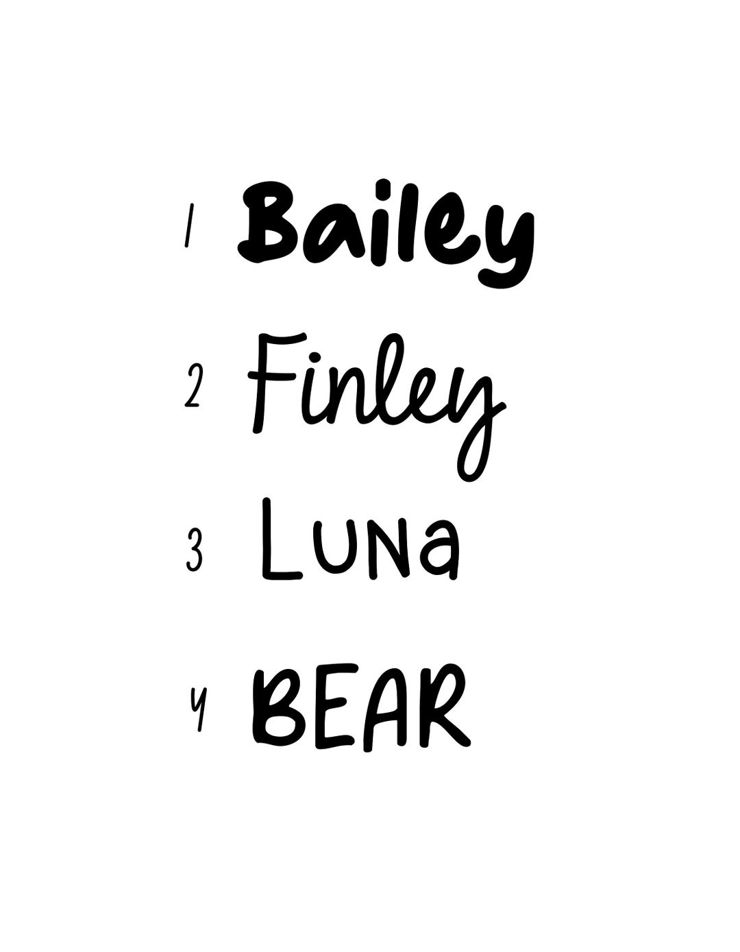 Custom Name Add on | Heat Transfer | Vinyl Iron on Names ...