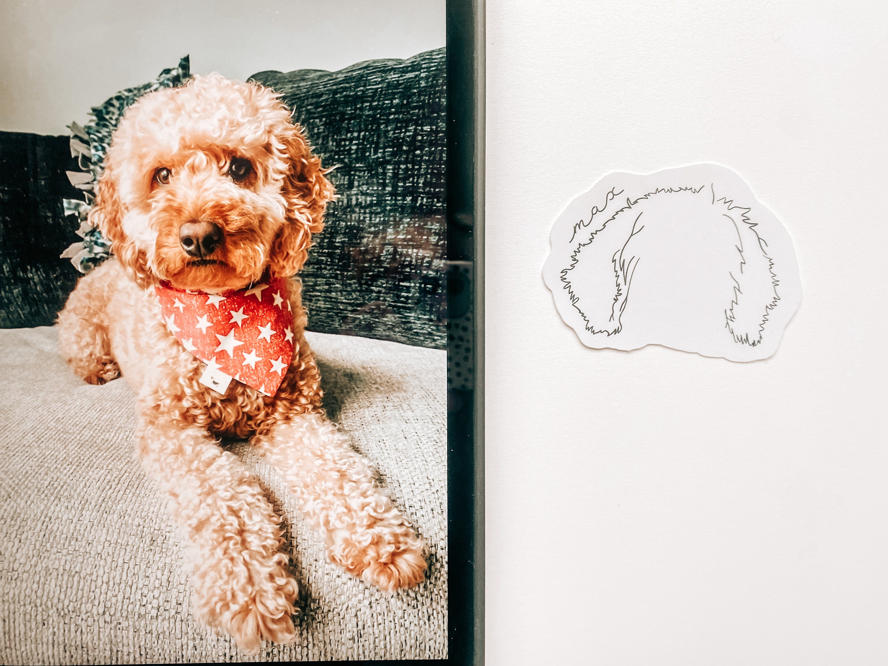 Custom Dog Ears Vinyl Sticker Waterproof Sticker Custom - Etsy