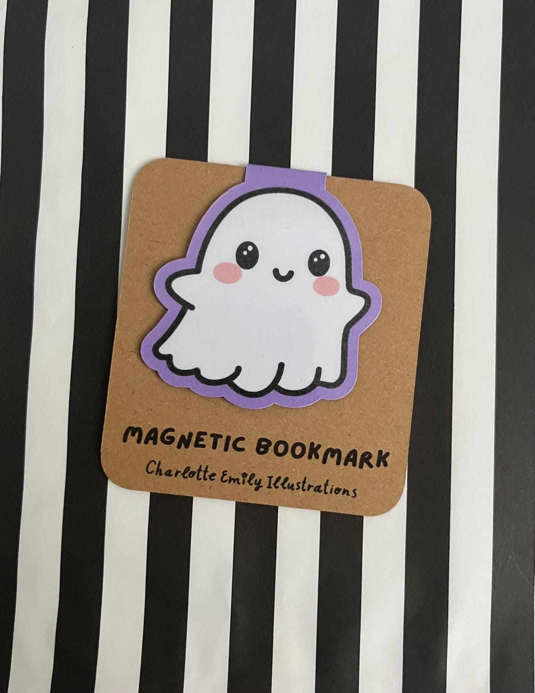 Cut Magnetic Ghost Bookmark - Etsy