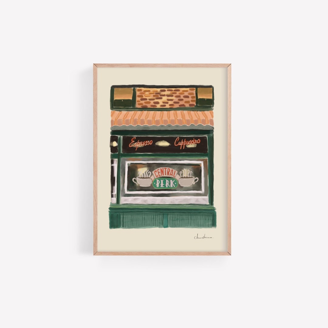 Central Perk Print | Friends Print | New York Wall Art | Fiends Print ...