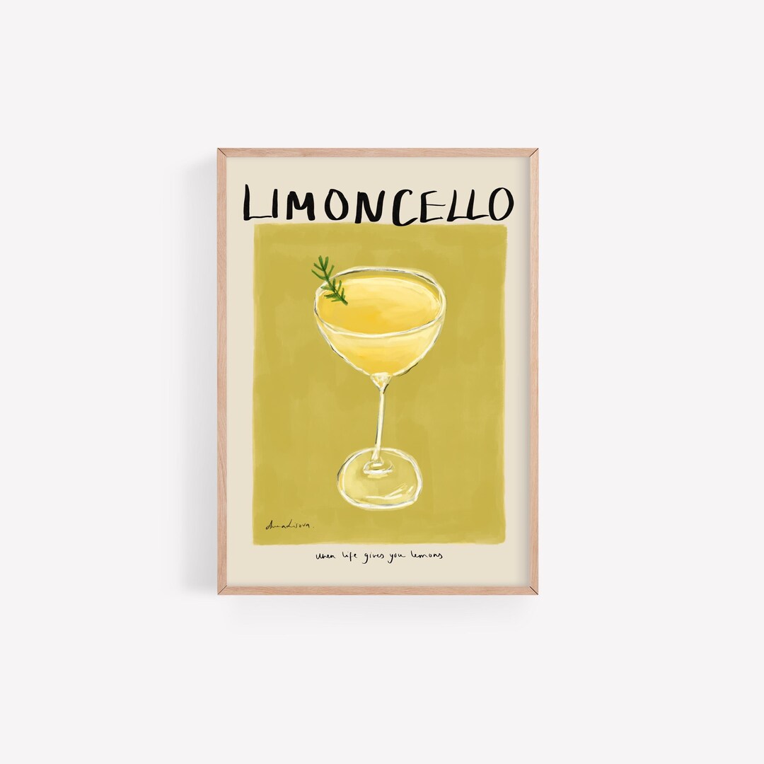 Limoncello | Limoncello Print | When Life Gives You Lemons Print ...