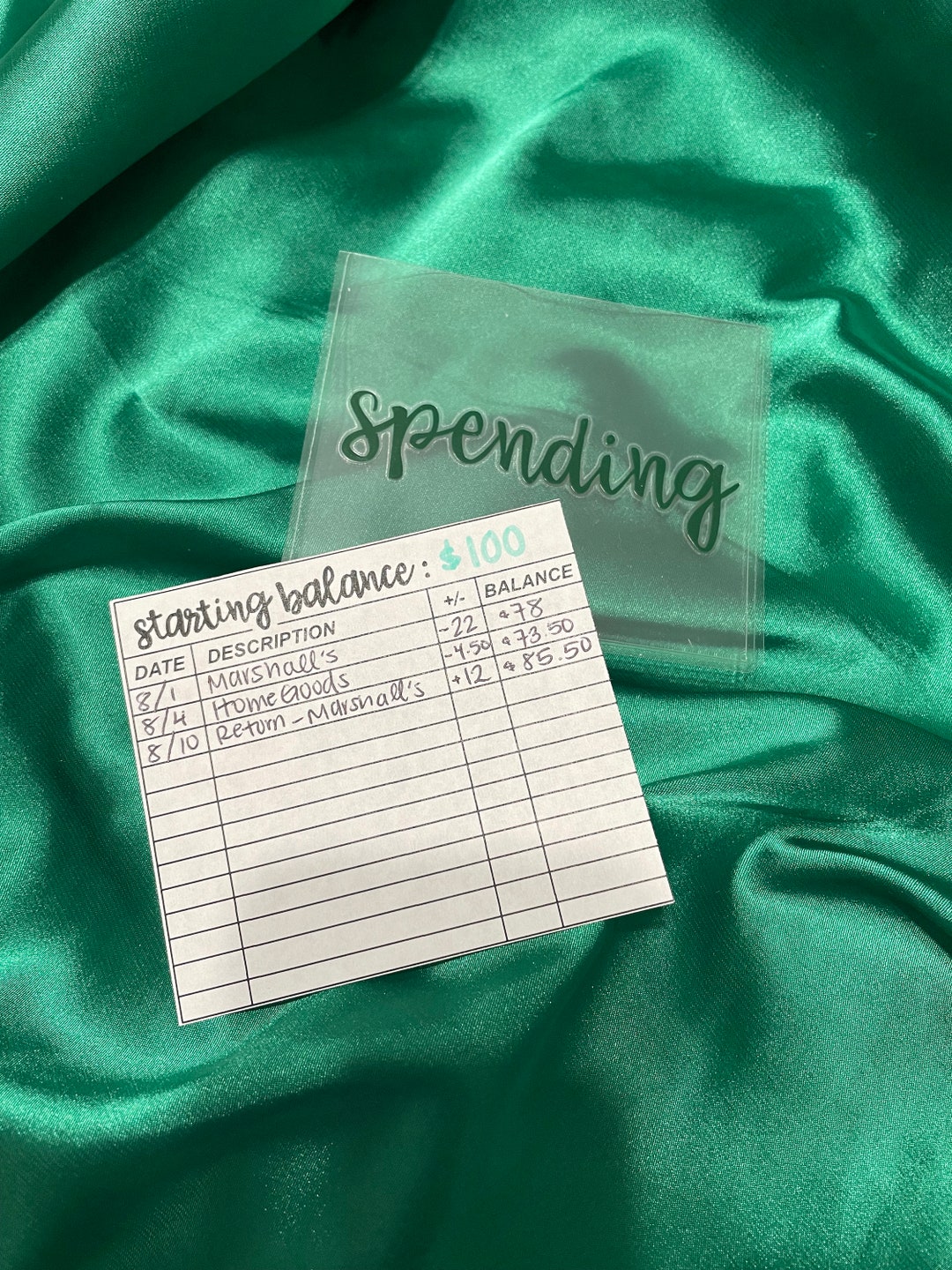 Mini Spending Tracker - PRINTABLE PDF - Etsy