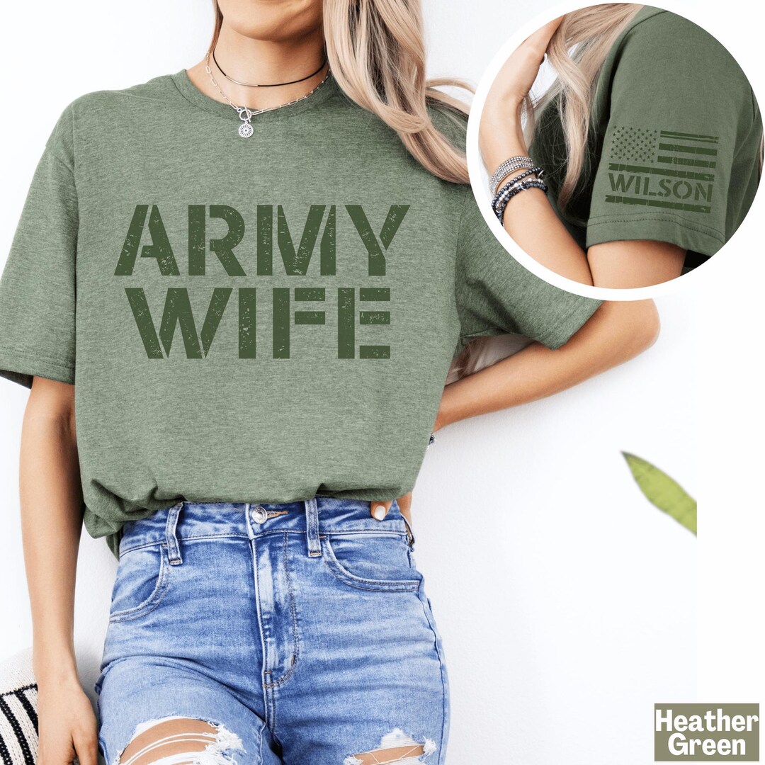 Custom Army Family T-shirt, Personalized Military Pride - Etsy