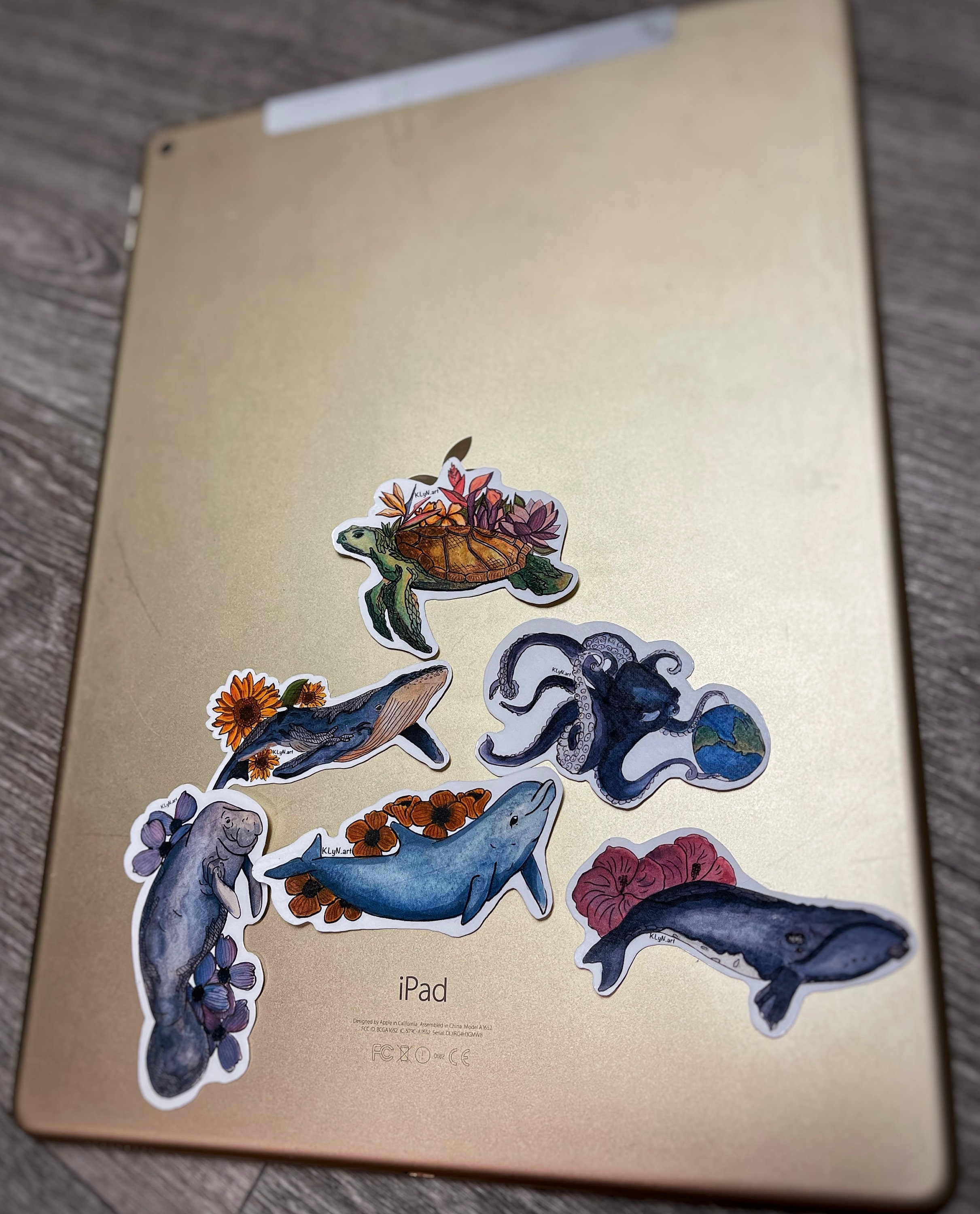 Small Hawaiian Watercolor Turtle Sticker Laptop Decal - Etsy