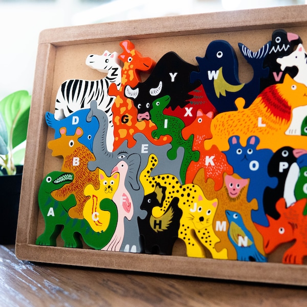 Wooden Animals - Etsy