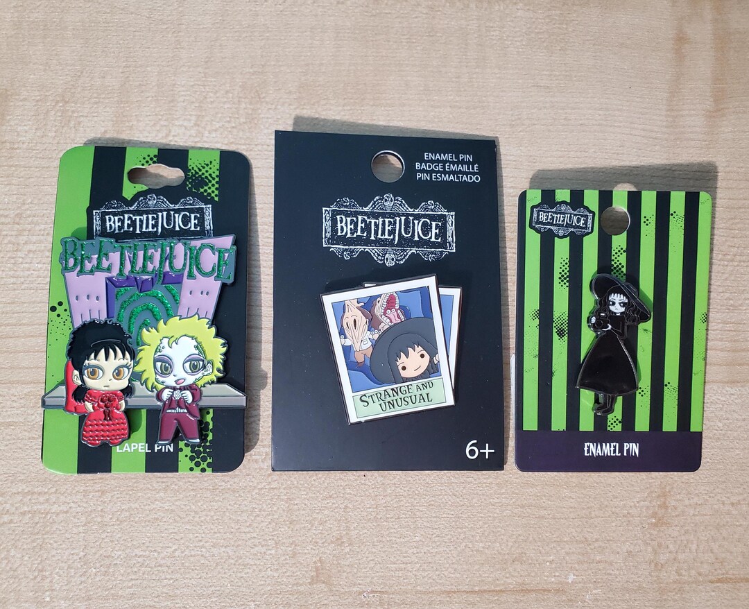 Beetlejuice, Lydia Deetz, Enamel Pins - Etsy