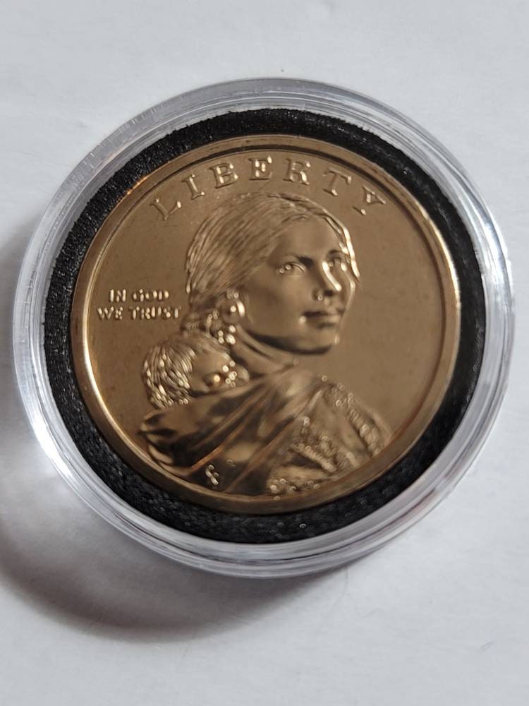 Sacagawea Coin With Chief and His Horse on Reverse in - Etsy
