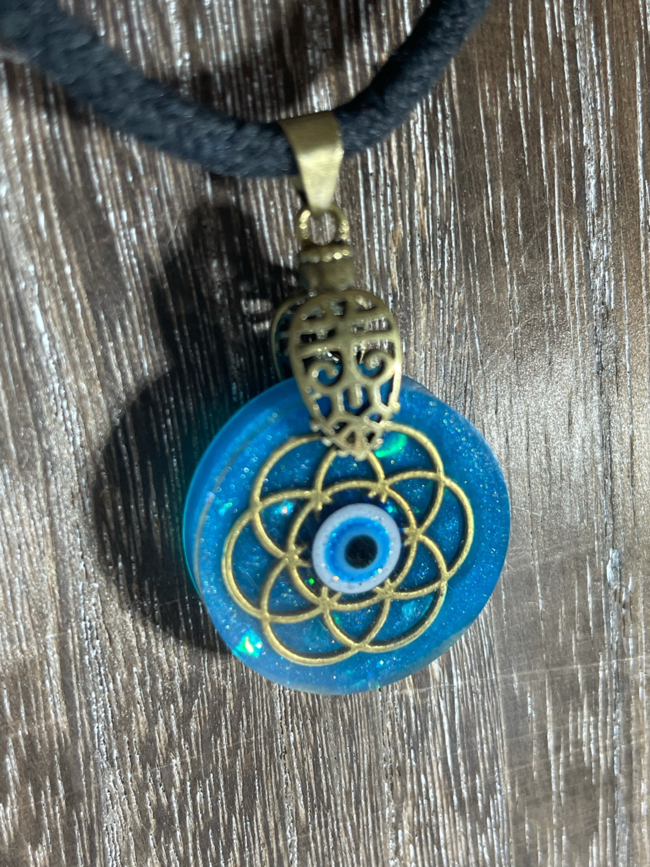Evil Eye Flower of Life - Etsy