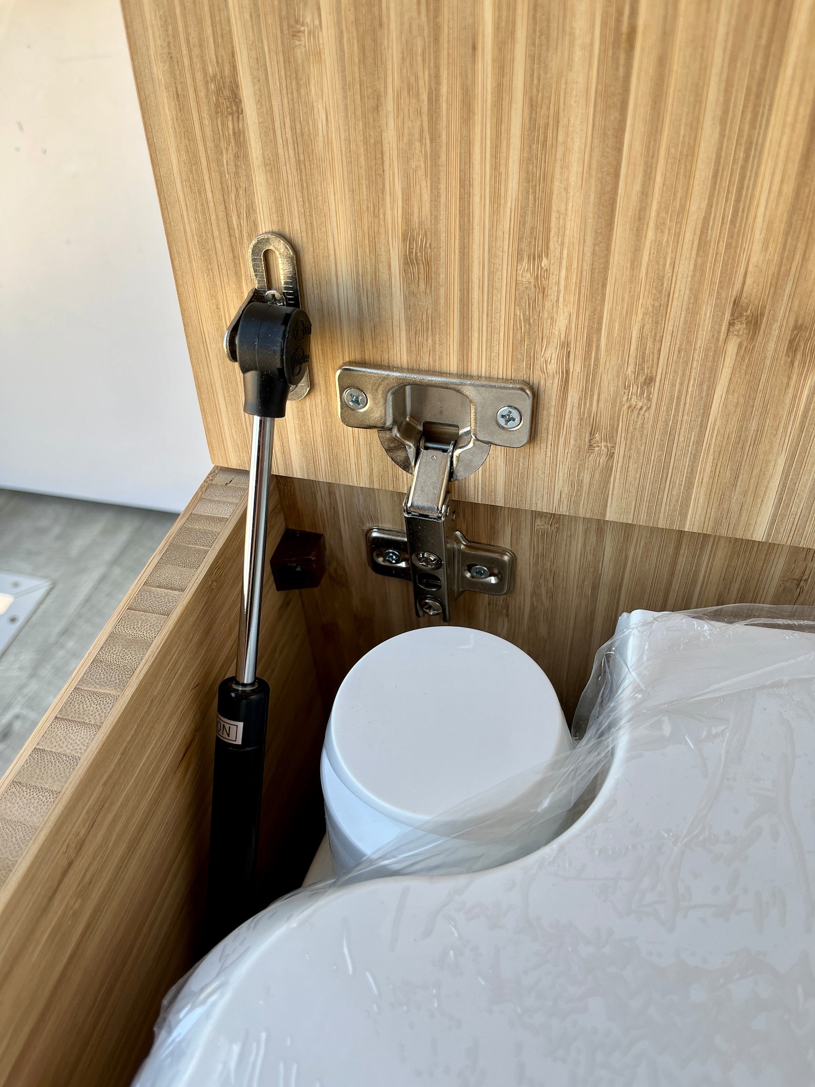 Porta Potti 345/135 Bamboo Toilet Lift Top Cabinet Flat Pack Kit - Etsy
