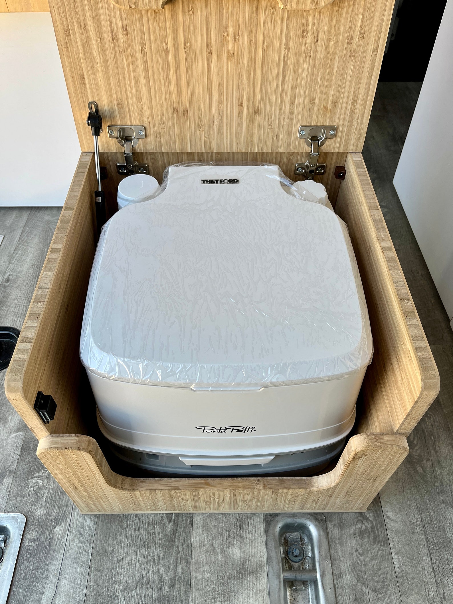 Porta Potti 345/135 Bamboo Toilet Lift Top Cabinet Flat Pack Kit - Etsy