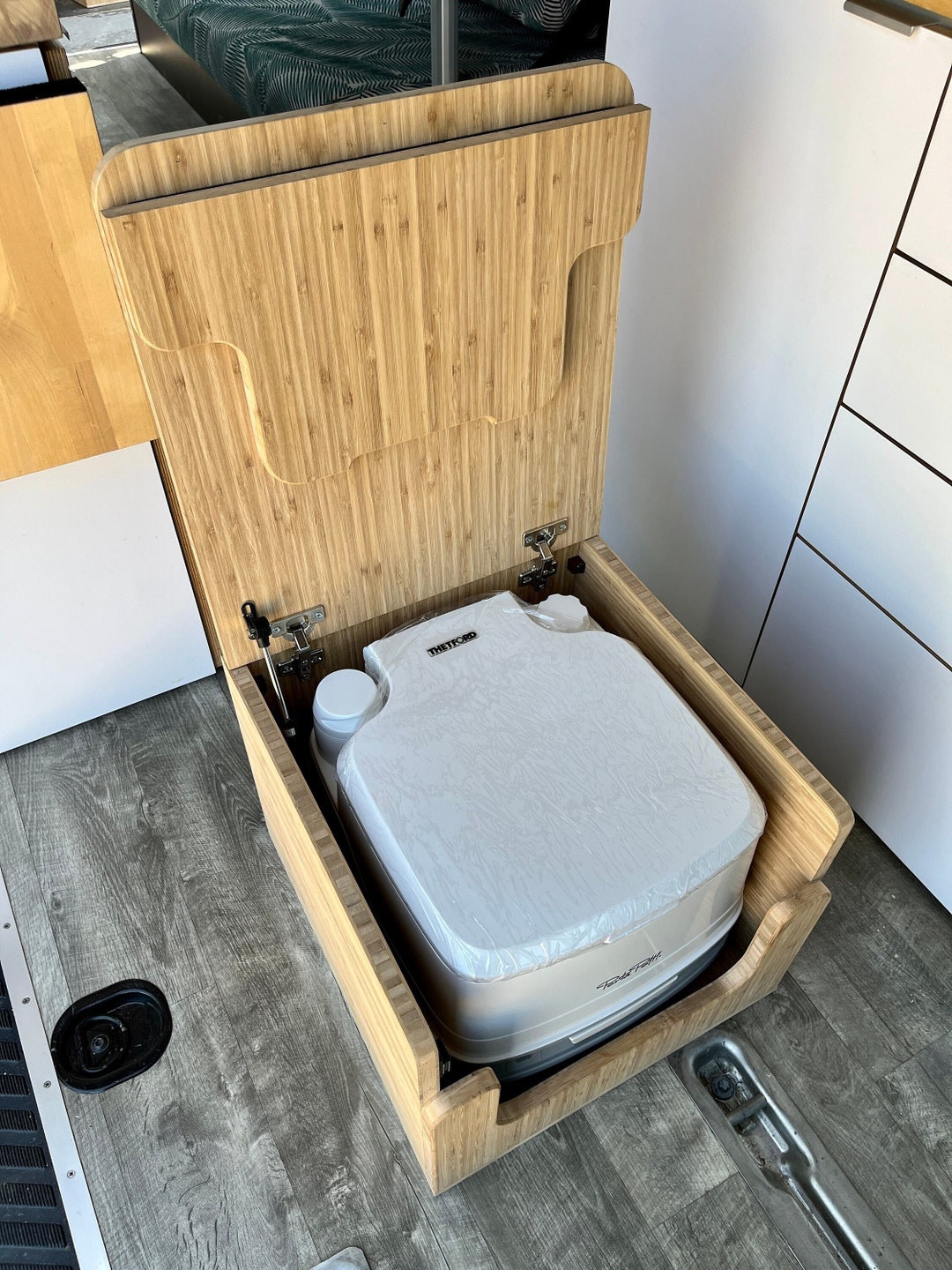 Porta Potti 345/135 Bamboo Toilet Lift Top Cabinet Flat Pack Kit - Etsy