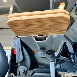 Slim Half Folding Bamboo Lagun Table 1/2" Thick for Camper Vans and Rvs ...