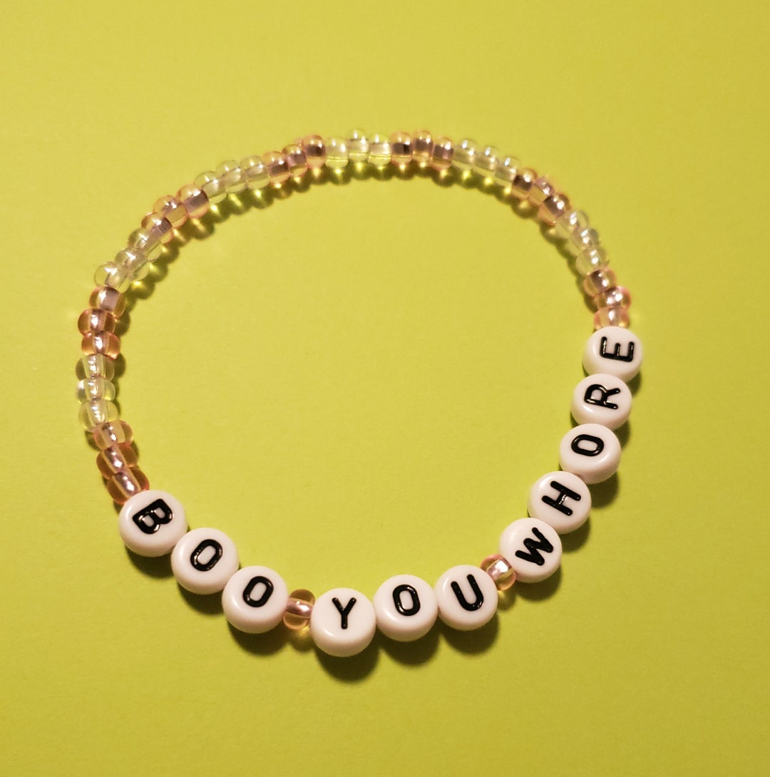 Boo You Whore Beaded Bracelet | Mean Girls | Regina George | the ...