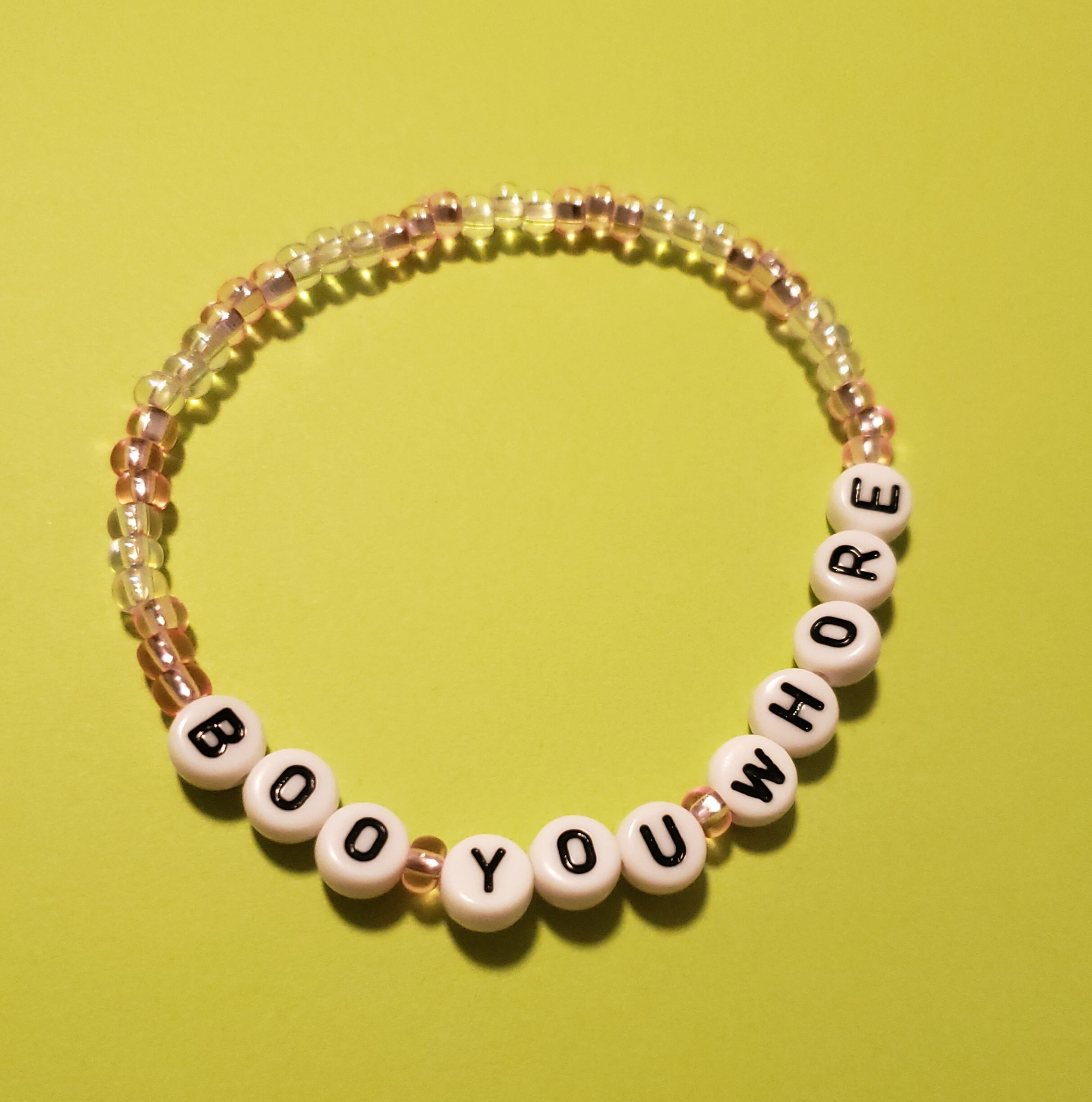 Boo You Whore Beaded Bracelet Mean Girls Regina George the Plastics - Etsy