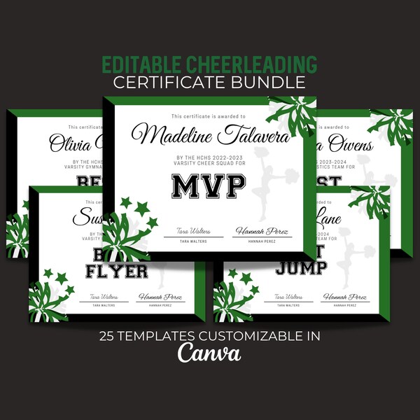 Cheer Superlative Certificate - Etsy