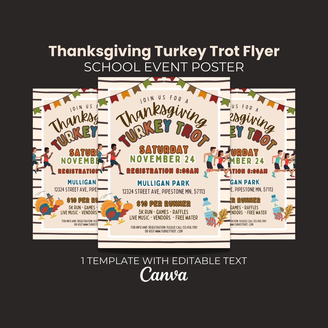 Editable Thanksgiving Event Template, Friendsgiving Printable ...
