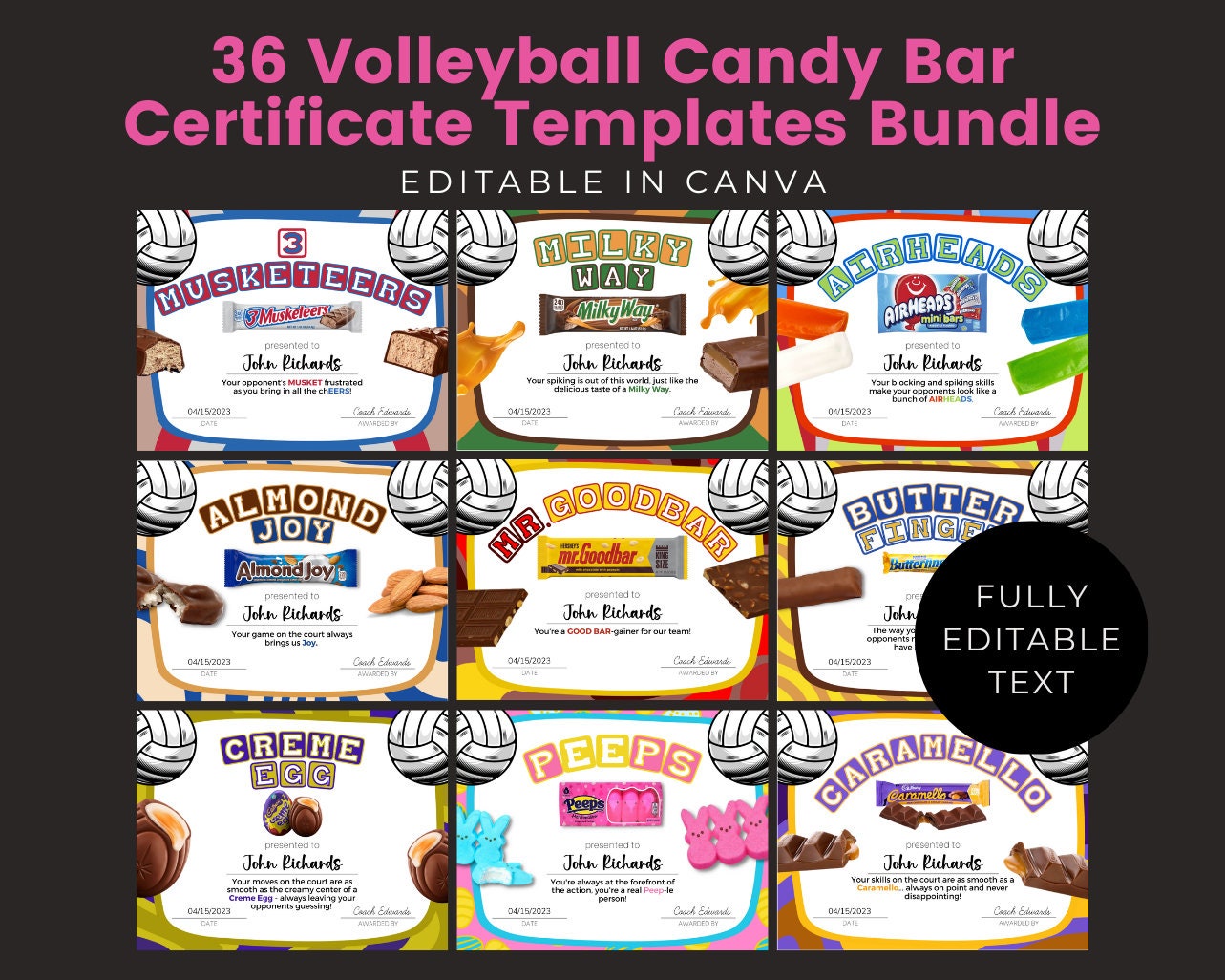 Volleyball Candy Ideas