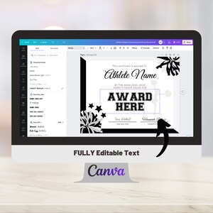 Editable Cheerleading Certificate, Cheer Squad Team Party Awards ...