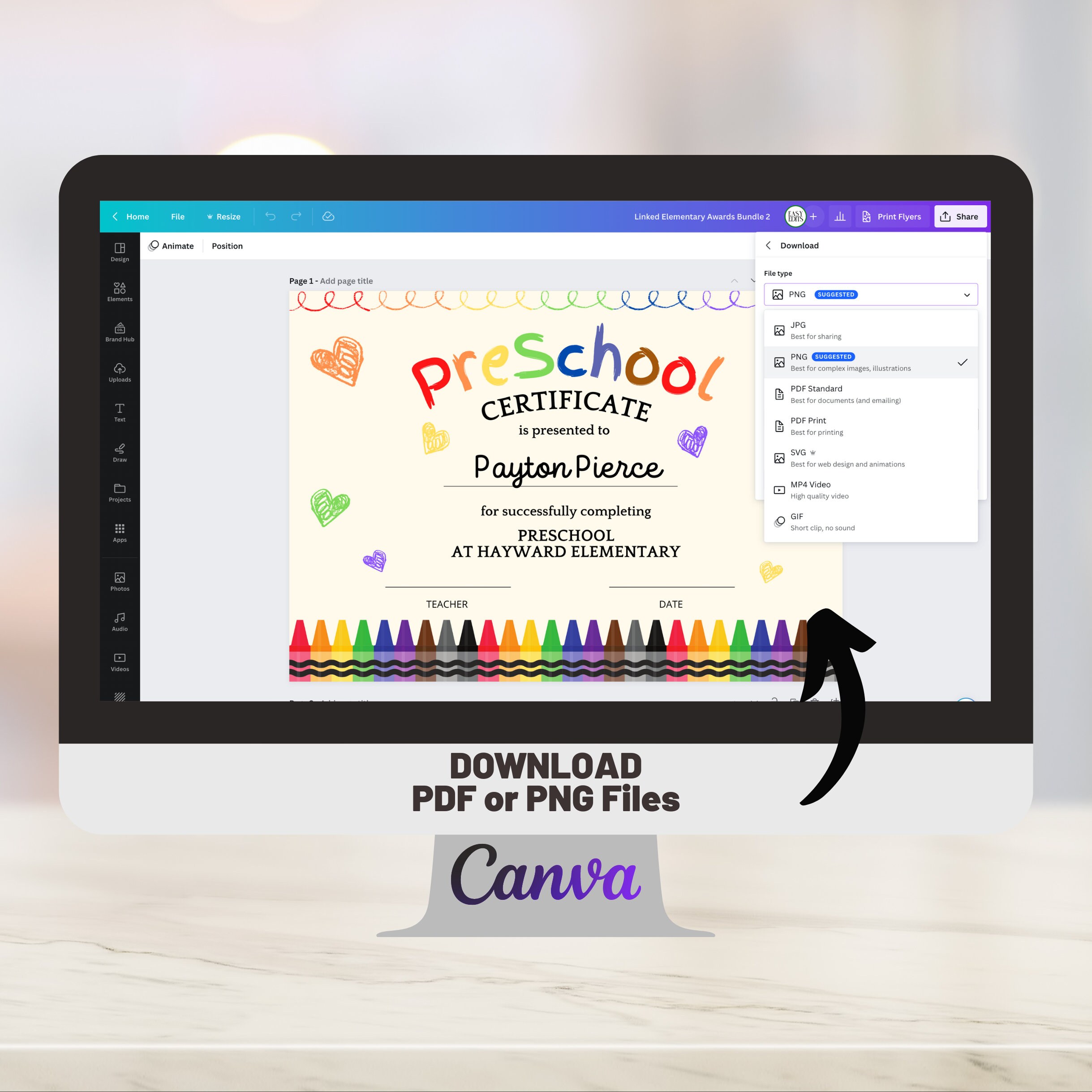 Classroom Award Certificate Bundle, Editable School Awards Printable ...