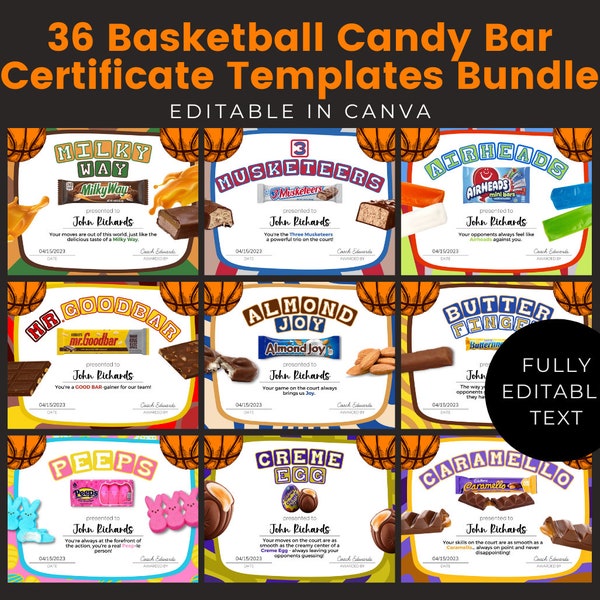 Candy Certificates - Etsy