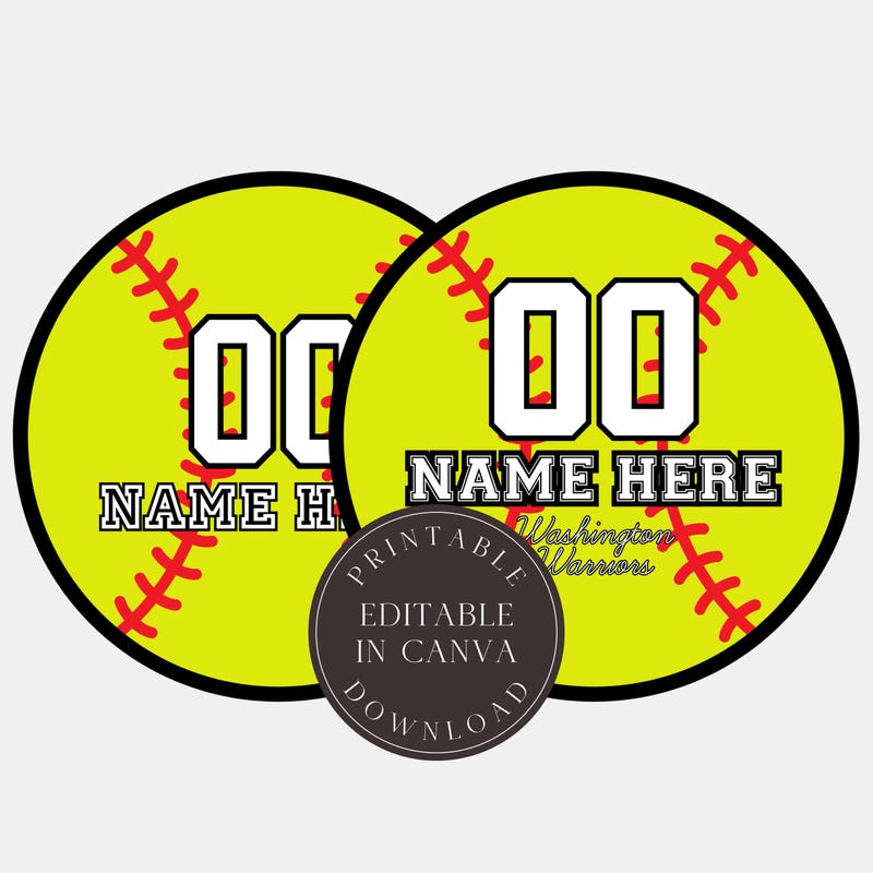 Softball Tags - Etsy