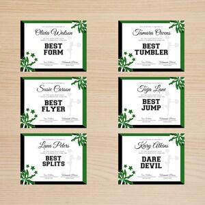 Editable Cheerleading Certificate, Cheer Squad Awards, Printable Cheer ...