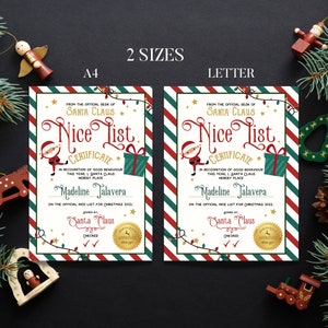 Editable Letter From Santa Bundle, Christmas Nice List, Naughty List ...