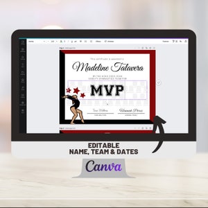 Editable Gymnastics Certificate Bundle, Printable Gymnast Award ...