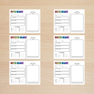 Kids Back to School Printable Memory Journal, School Memory Book ...