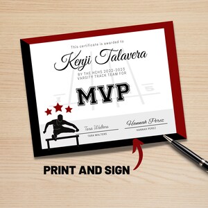 End of Season Track and Field Awards Bundle, Editable Track and Field ...