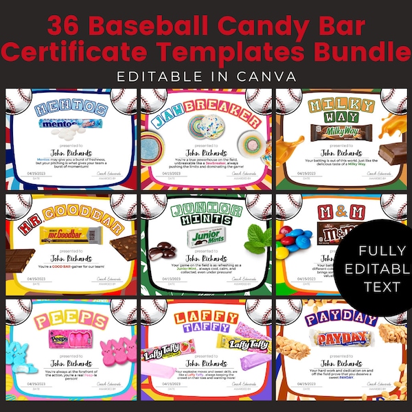 Baseball Candy - Etsy