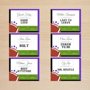 End of Season Football Awards Bundle Team Party Football - Etsy