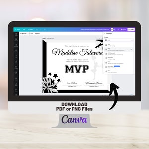 Editable Cheerleading Certificate, Cheer Squad Team Party Awards ...