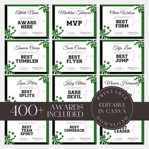 Editable Cheerleading Certificate Cheer Squad Awards Printable Cheer ...