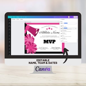 Cheerleading Certificate, Cheer Squad Awards, Printable Cheer Team ...