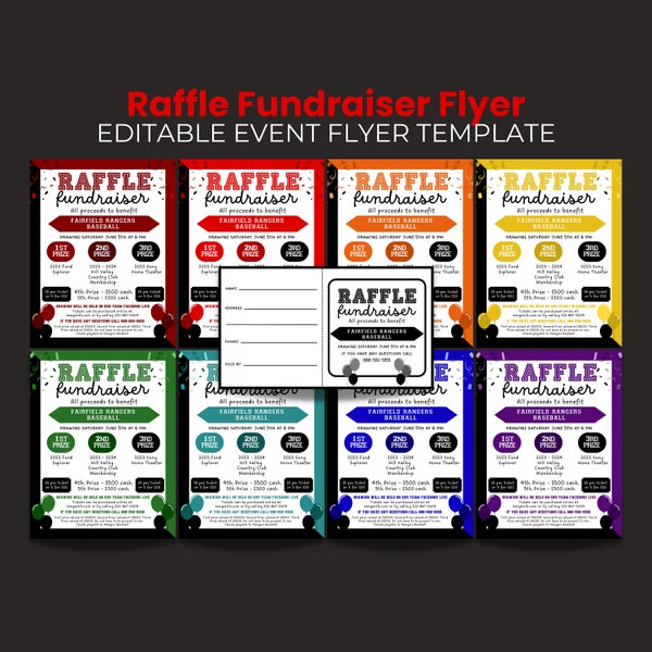 Raffle Ticket Fundraiser Flyer - Etsy UK